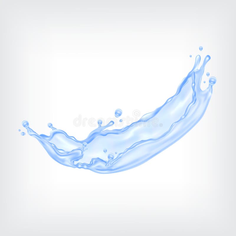Blue water splash stock vector. Illustration of vibrant - 65543417
