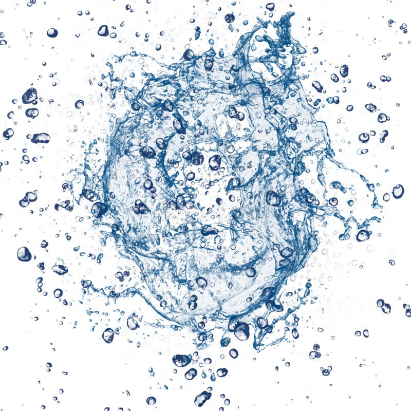 Blue Water Splash Object stock image. Image of wave - 272665397