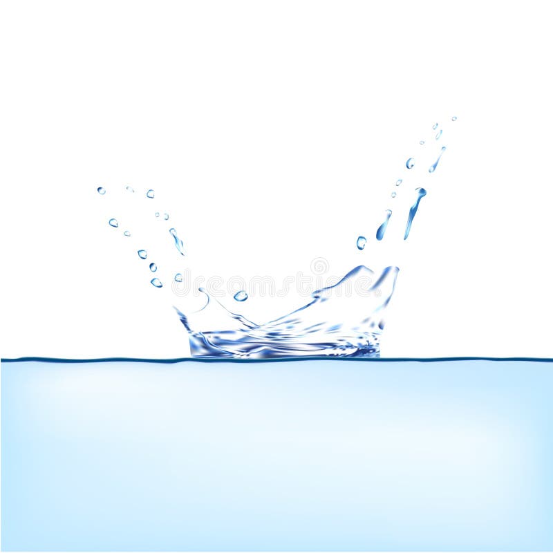 Blue Water Splash Spray Drops Aqua Splashing Blue Background Stock ...