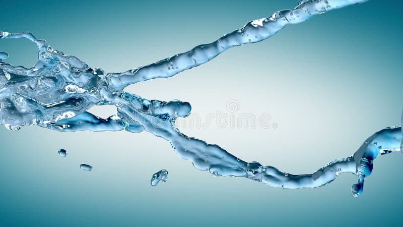 Blue Water Splash stock video. Video of bubble, slow - 49798287