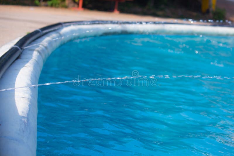 Water Splash in Swimming Pool on Blue Background Stock Photo - Image of ...