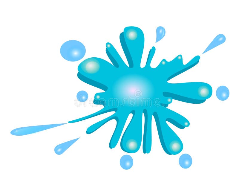 Blue water splash vector stock vector. Illustration of icon - 306029894