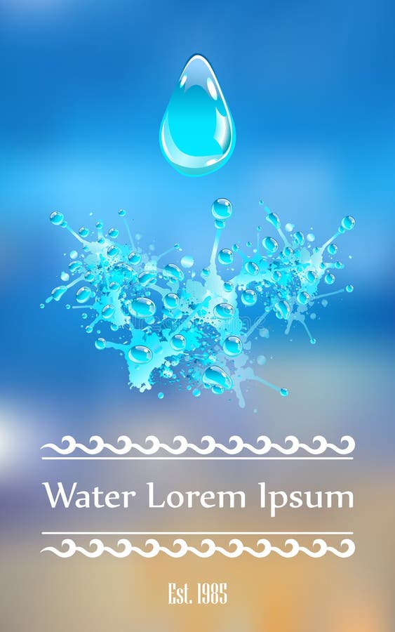 Graphic water splash stock vector. Illustration of drops - 145024637