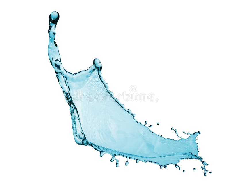 Blue Water Splash White Background Stock Photo - Image of flowing ...