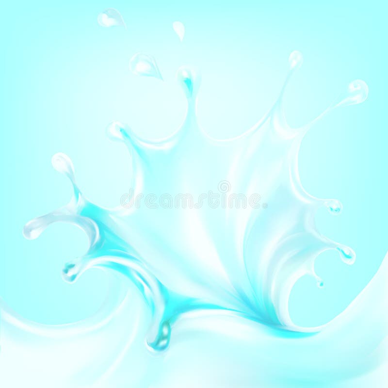 Blue Water Splashing Drops; Vector Stock Vector - Illustration of drop ...