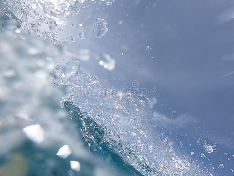 Blue Water Splashing Like a Wave Stock Image - Image of river, splash ...