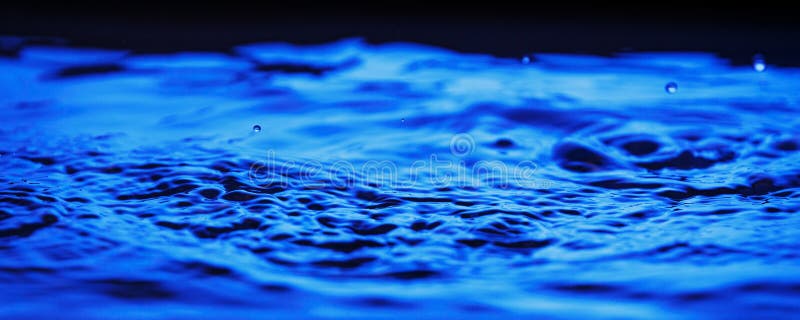 Blue Water Splashing. Liquid Drops Stock Photo - Image of splash ...