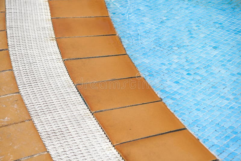 Blue Water and Stone Edge Pool Abstract Background Stock Photo - Image ...