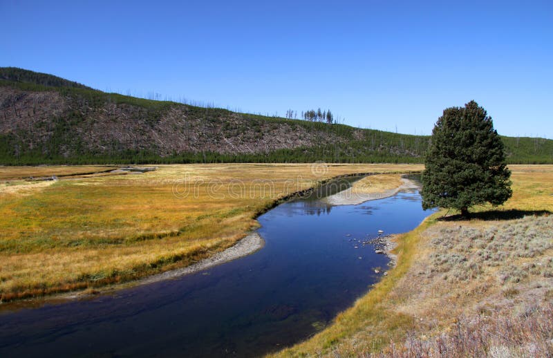 Blue water stream stock image. Image of flowing, national - 24163263