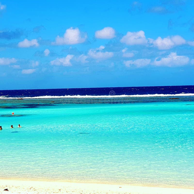 Blue Water Summer Sun LIFES GOOD Stock Image - Image of shore, azure ...