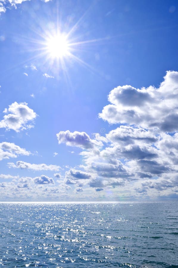 Blue sky shining sun stock image. Image of daylight, atmosphere - 7572197