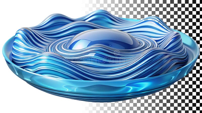 Blue Water Surface, Fluid Wave Texture, Abstract Ocean Element Png ...