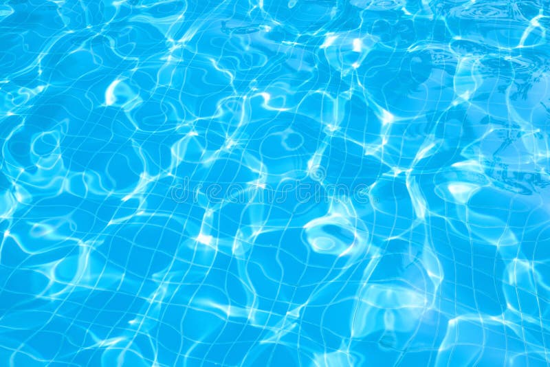 Blue Water Surface and Ripple Wave in Swimming Pool Stock Image - Image ...