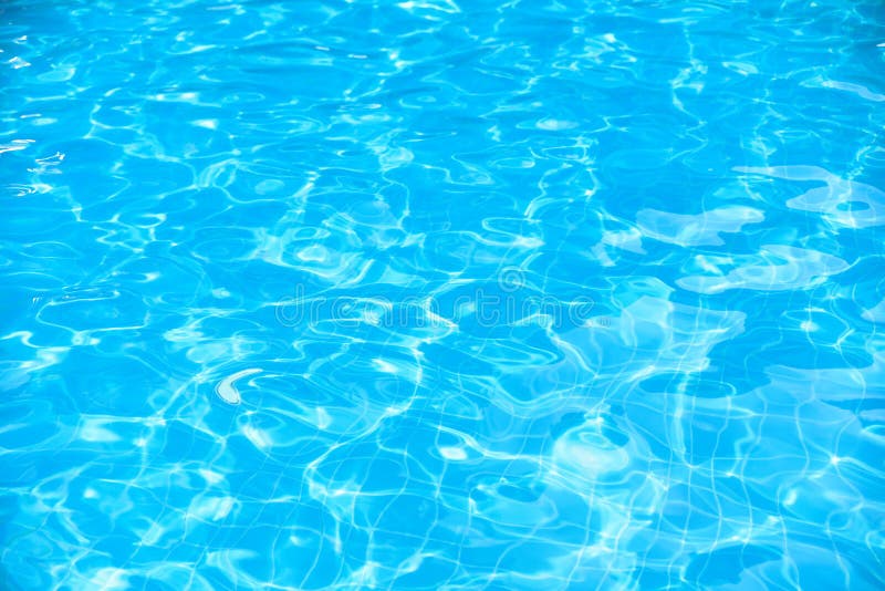 Blue Water Surface and Ripple Wave in Swimming Pool Stock Image - Image ...