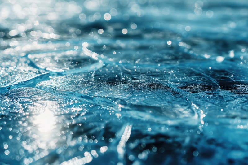 Blue Water Surface Up Close. Suitable for Various Aquatic Themes and ...