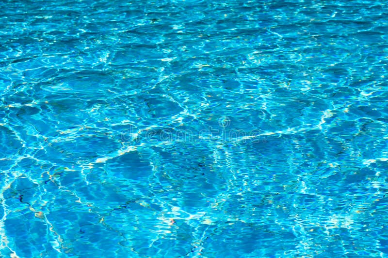 Blue Water in a Swimming Pool Full Frame Horizontal Stock Photo - Image ...