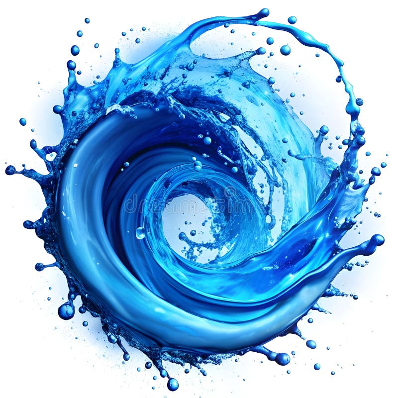 Blue Water Swirl Splash Cut Out Water Swirl Bebeautiful Stock ...