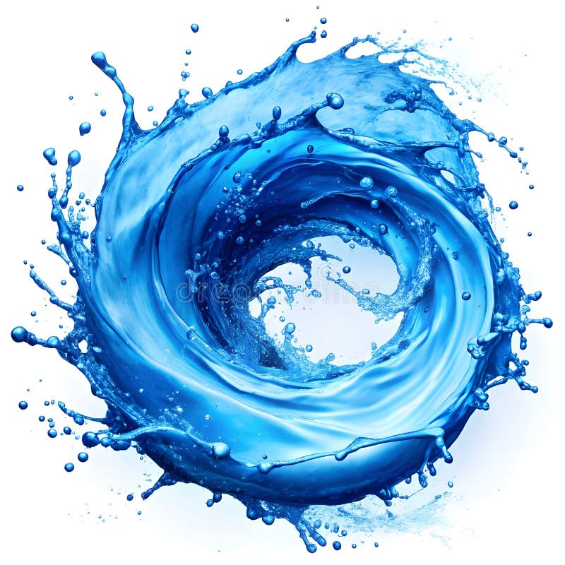 Blue Water Swirl Splash Cut Out Water Swirl Bebeautiful Stock ...