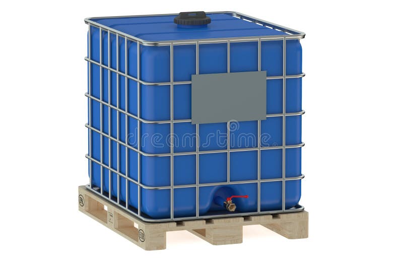 Blue water tank stock illustration. Illustration of container - 56171968