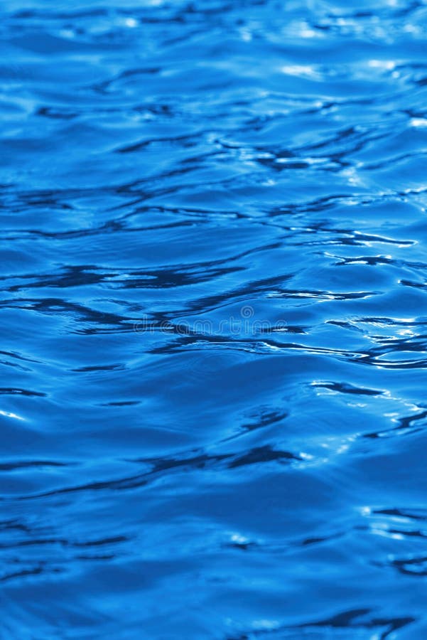 Blue Water Texture with Ripples on the Surface Stock Photo - Image of ...