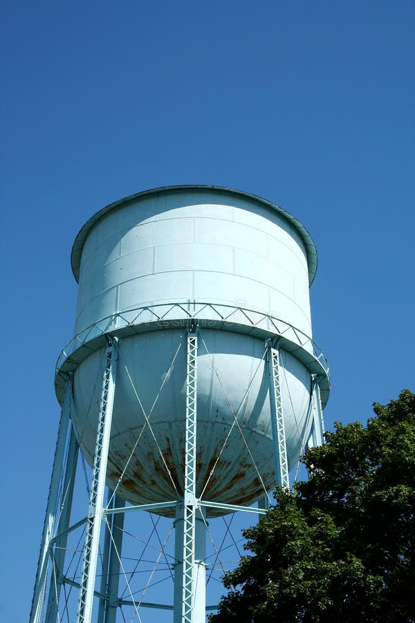 Blue Water Tower Picture. Image: 3280171