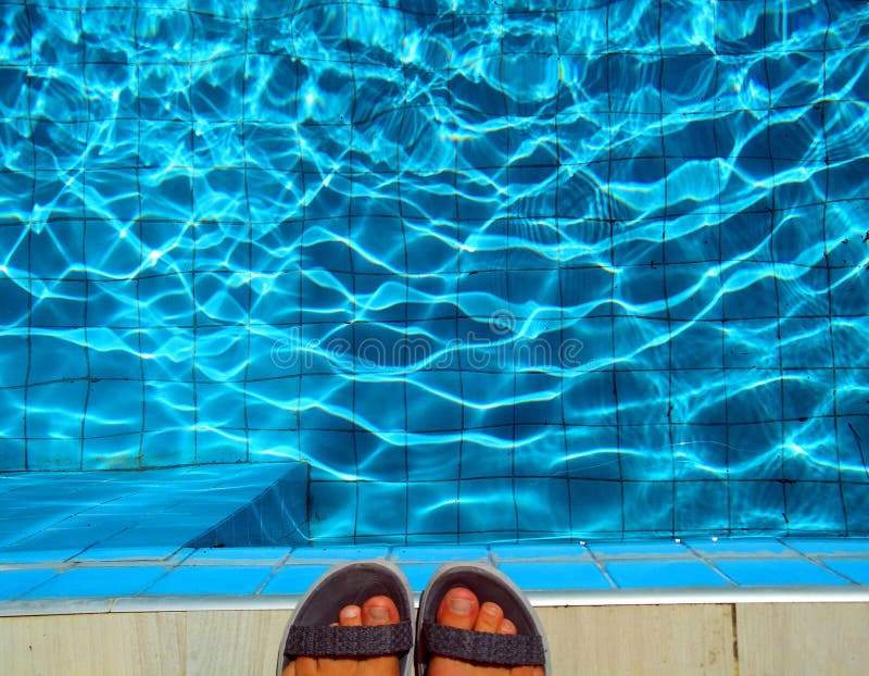 Blue Water Transparent Pool Background Stock Image - Image of color ...