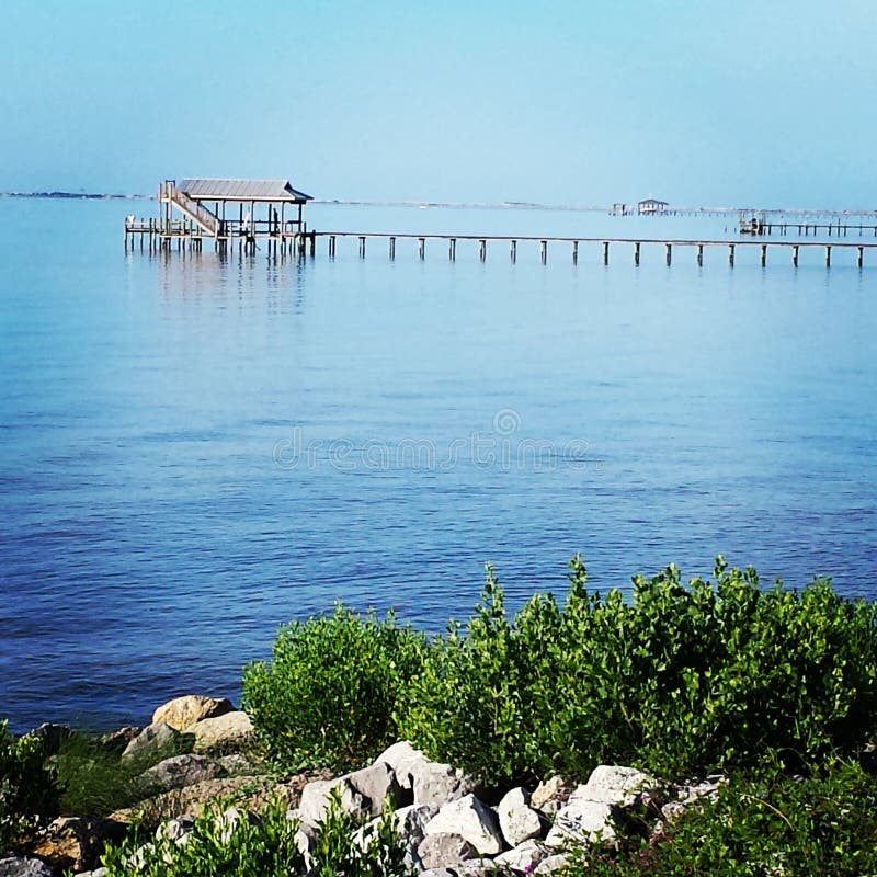 Blue stock image. Image of view, dock, pretty, blue, water - 89853499