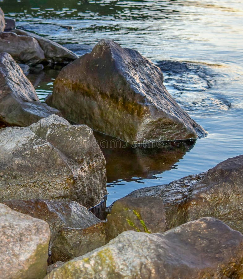 Stone River Bank stock photo. Image of thousands, green - 117841078