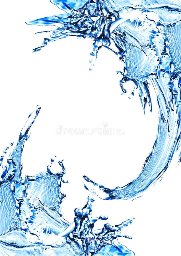 Round Water Splash Isolated Stock Photo - Image of abstract, round ...
