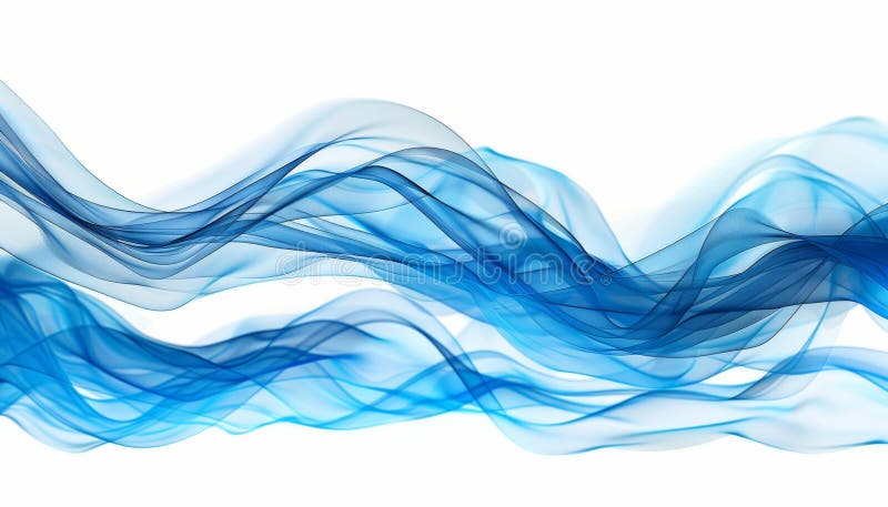Blue Water Wave Abstract Background on White, High Quality Image for ...