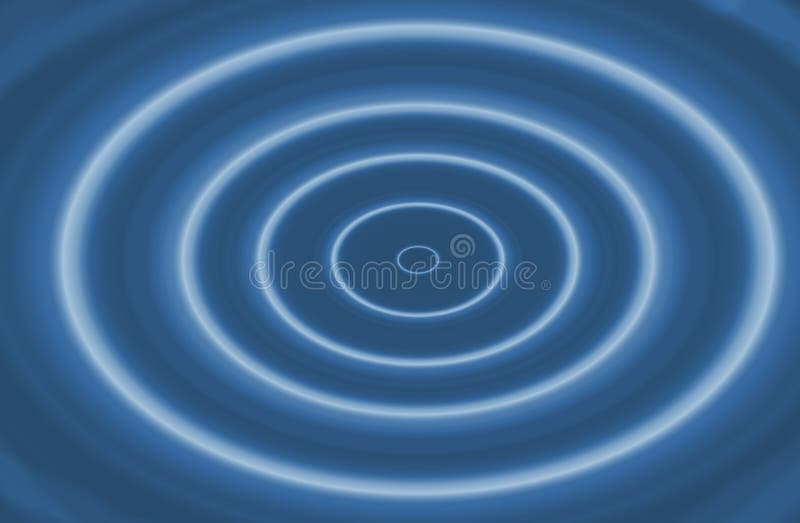 Blue Water Wave Circular Ripples Illustration with Gradient Glitter ...