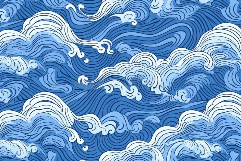 Japanese Pattern Blue Grey Stock Illustrations – 966 Japanese Pattern ...