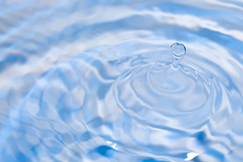 Blue Water Wave Line Splash Pattern Surface and Transparent Water on ...
