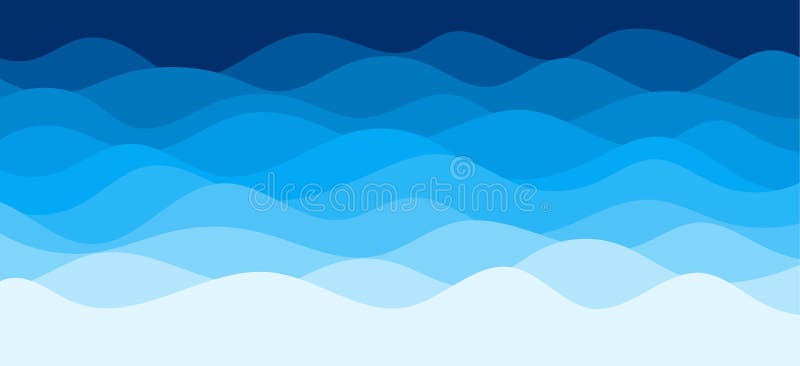 Blue Water Lines Wave Concept Vector Abstract Background Stock ...