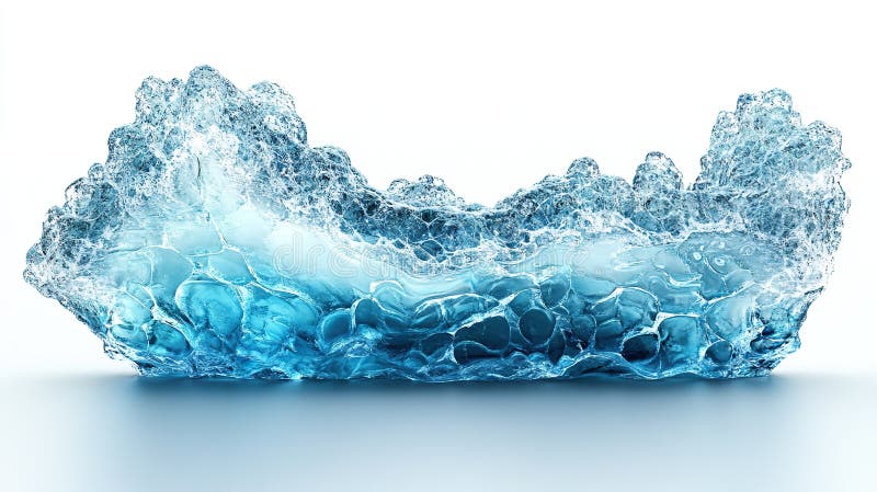 Blue Water Wave Splash, Isolated, Studio, Background, Ad Stock ...
