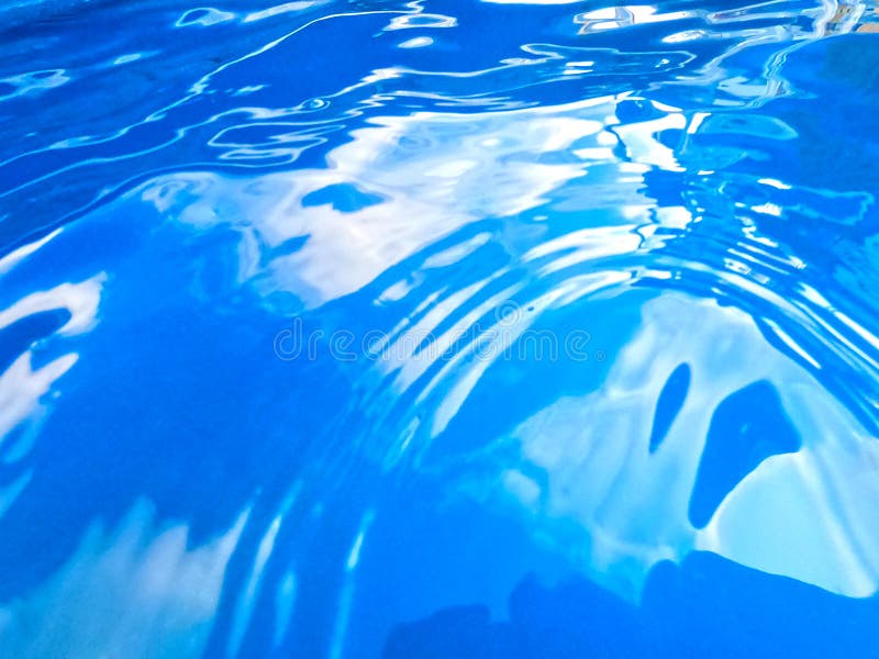 Blue Water with Waves and Reflection Stock Image - Image of clear, wavy ...