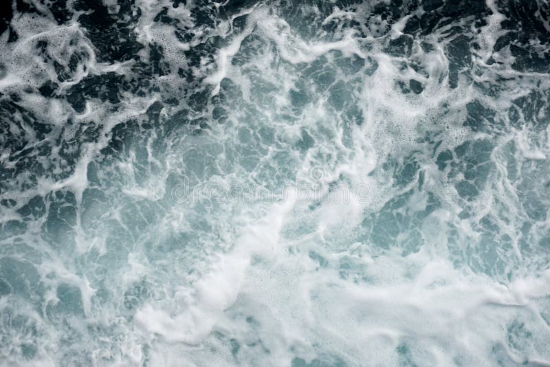 Blue Water Waves in the Sea. Swirl. Stock Image - Image of travel ...