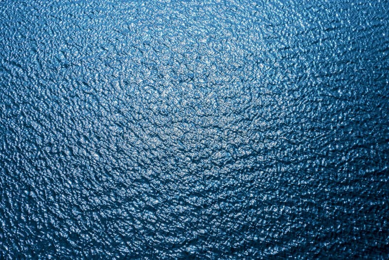 Blue Water with Waves and Sun Reflections Stock Image - Image of summer ...