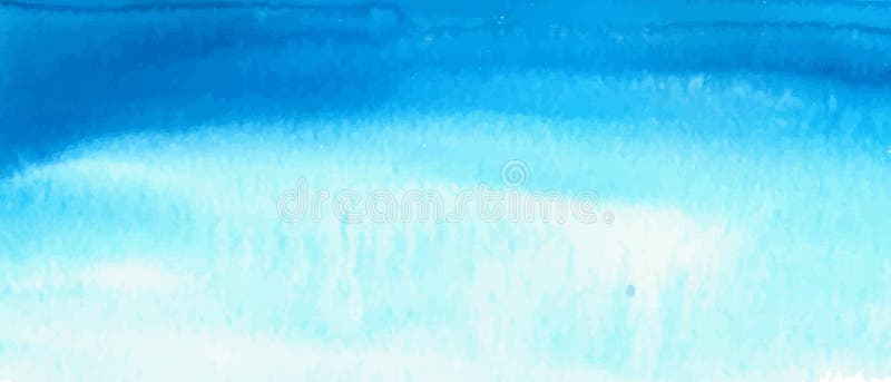 Blue Watercolor Abstract Background. Soft Gradient Wash. Stock Vector ...