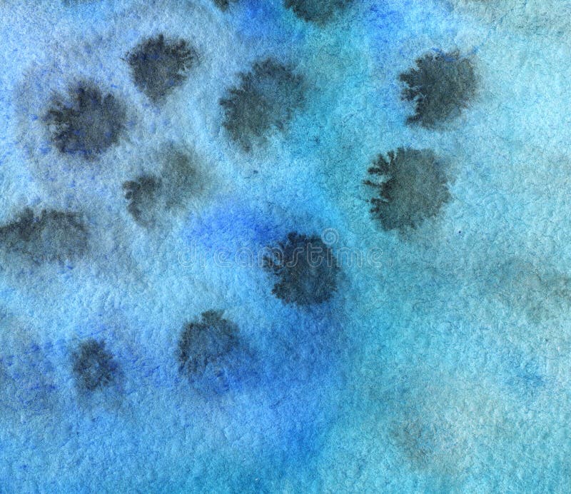 Blue Watercolor Background with Spot Pattern Stock Illustration ...