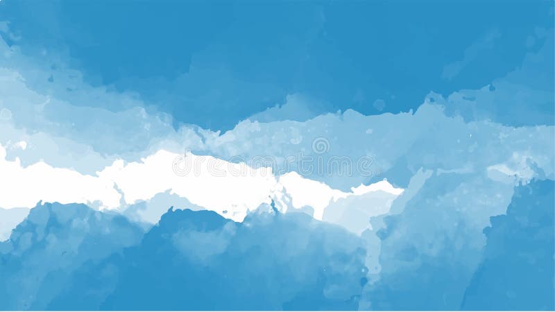 Blue Watercolor Background for Your Design, Watercolor Background ...