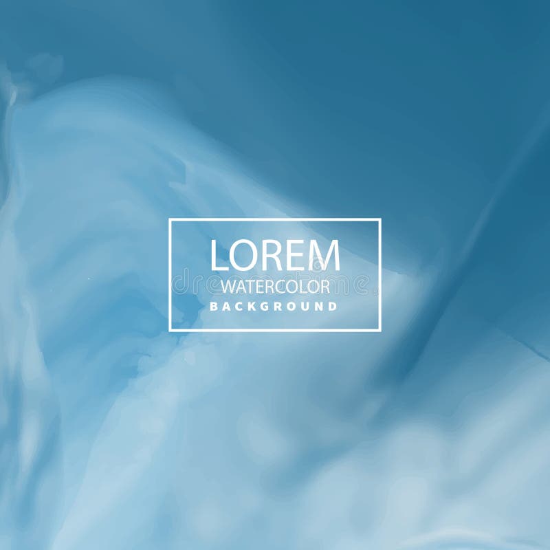 Blue Watercolor Flow Texture Background Stock Vector - Illustration of ...