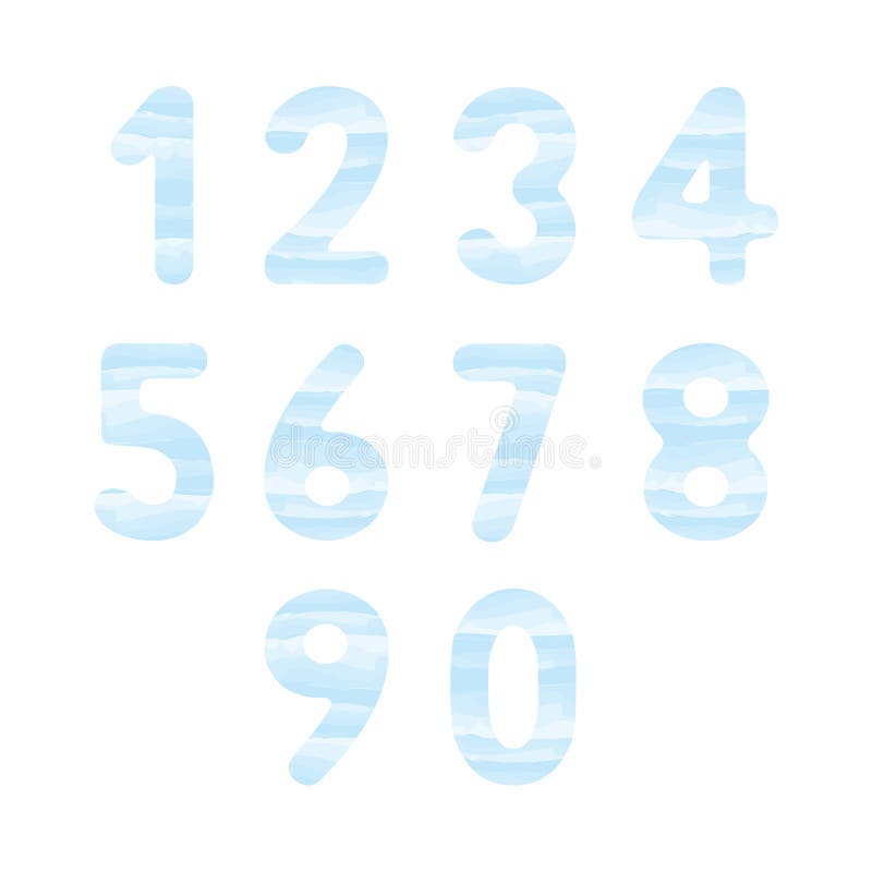 Number Set1 Stock Illustrations – 9 Number Set1 Stock Illustrations ...