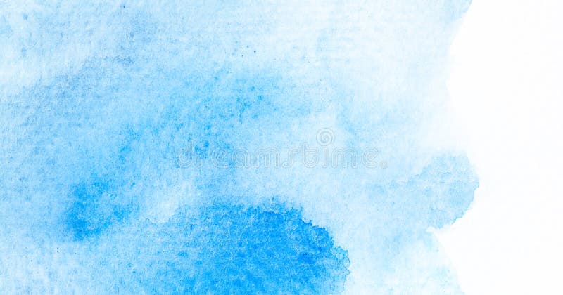 Blue Watercolor, Paint Stroke Gradient Color Combination on Drawing ...