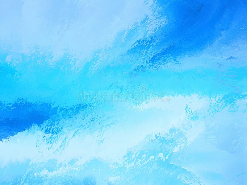 Blue Watercolor Paint Texture, Background Stock Illustration ...