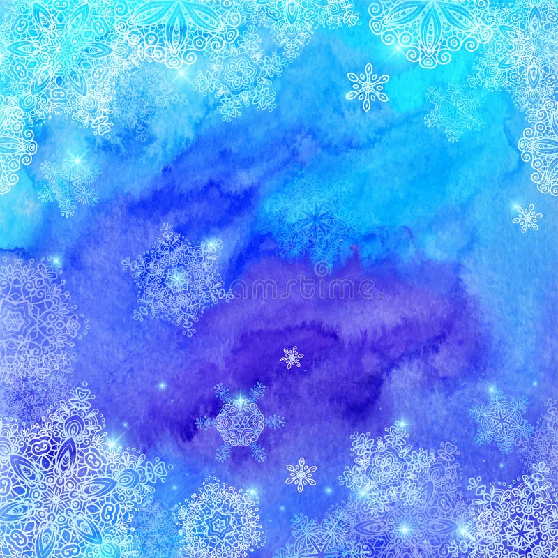 Blue Watercolor Vector Background Stock Vector - Illustration of ...