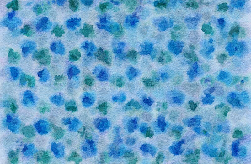 Blue Watercolor Spotted Background, Abstract Pattern Background ...