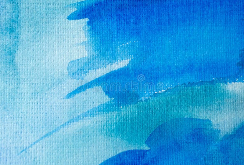Blue Watercolors on Paper Texture Stock Image - Image of colour ...