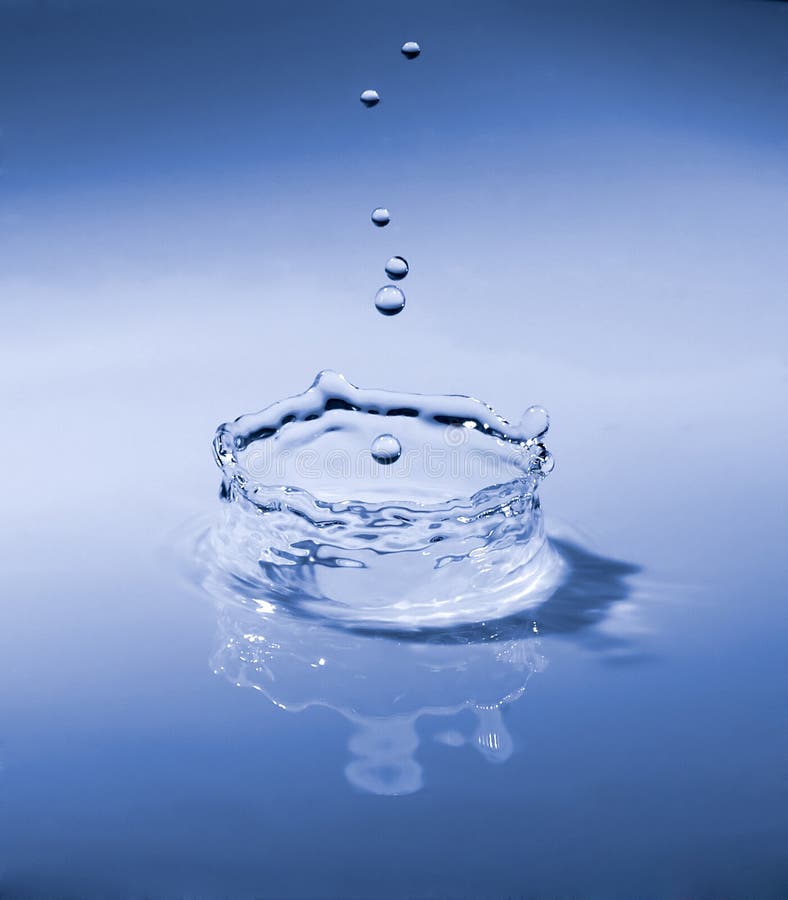 Blue waterdrop stock image. Image of waste, nature, production - 3572221