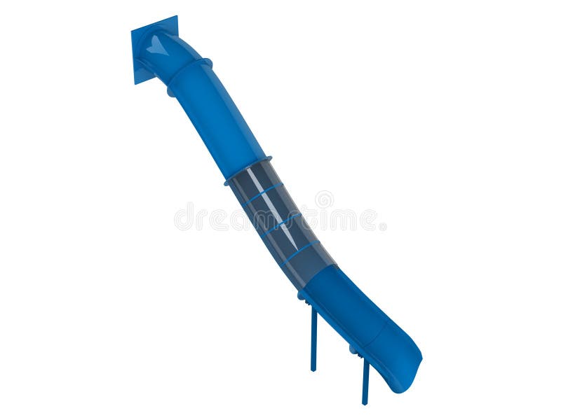 Blue waterslide stock illustration. Illustration of playground - 19486231